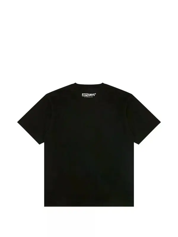 AAPE BY *A BATHING APE Aapenow Moonface-print T-shirt - Black