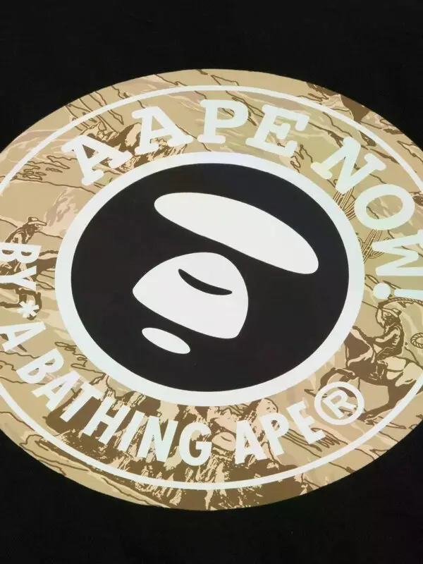 AAPE BY *A BATHING APE Aapenow Moonface-print T-shirt