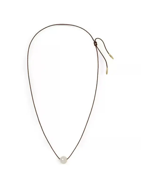 ROXANNE ASSOULIN Pearl Solitaire Necklace - Brown
