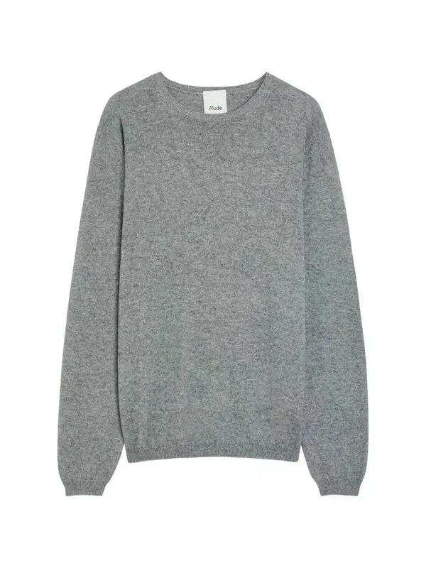 ALLUDE Marl Effect Fine Knit Sweater