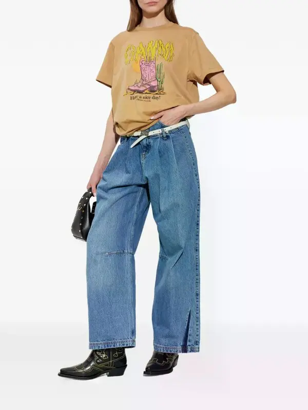 GANNI Graphic Print T-shirt
