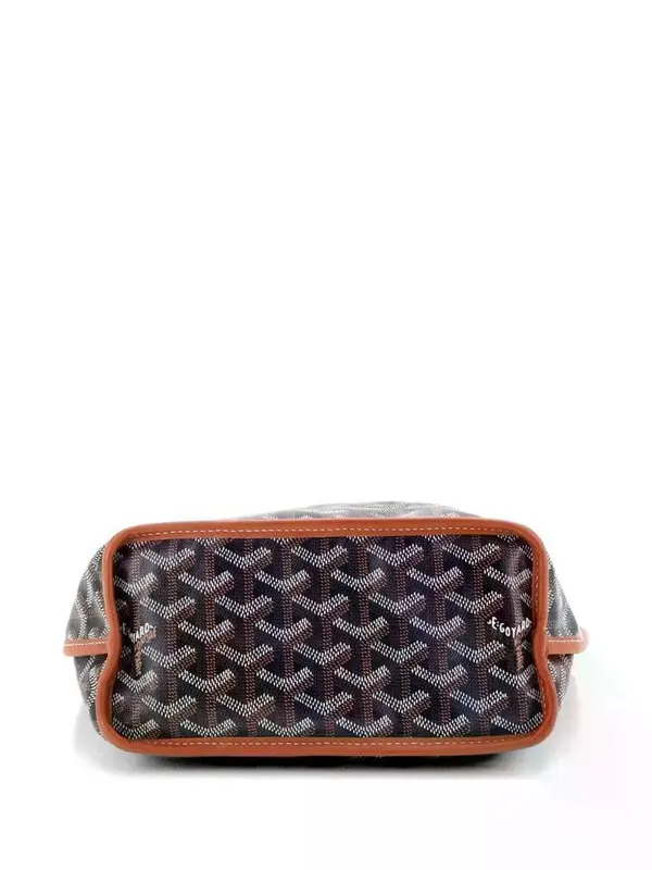 Goyard Anjou Reversible Tote Coated Canvas Mini Satchel - Brown
