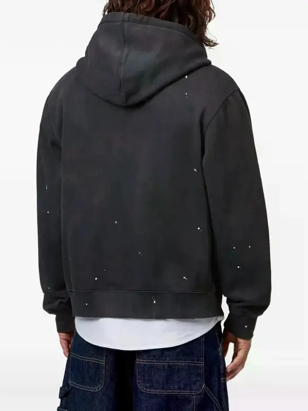 Carhartt Work In Progress Paint-effect Zip-up Hoodie