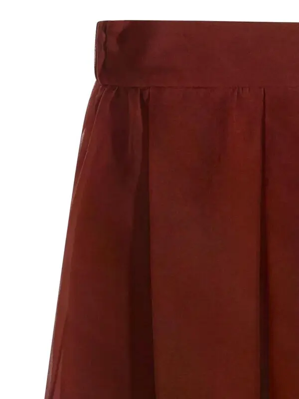 Brunello Cucinelli Sheer Pleated Skirt