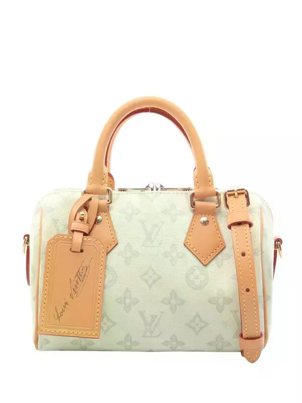 LOUIS VUITTON Speedy Bandouliere Monogram Tote Bag - Neutrals
