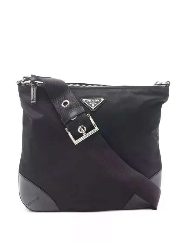 Prada Tessuto Light Crossbody Bag - Black