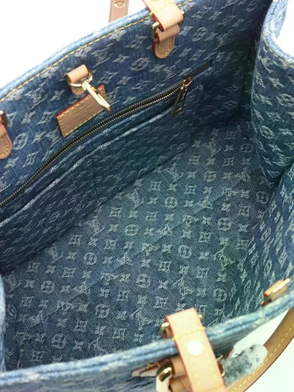 LOUIS VUITTON Monogram Denim On-the-go Tote Bag