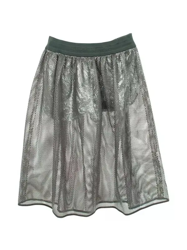 Dior Mesh Midi Skirt - Grey