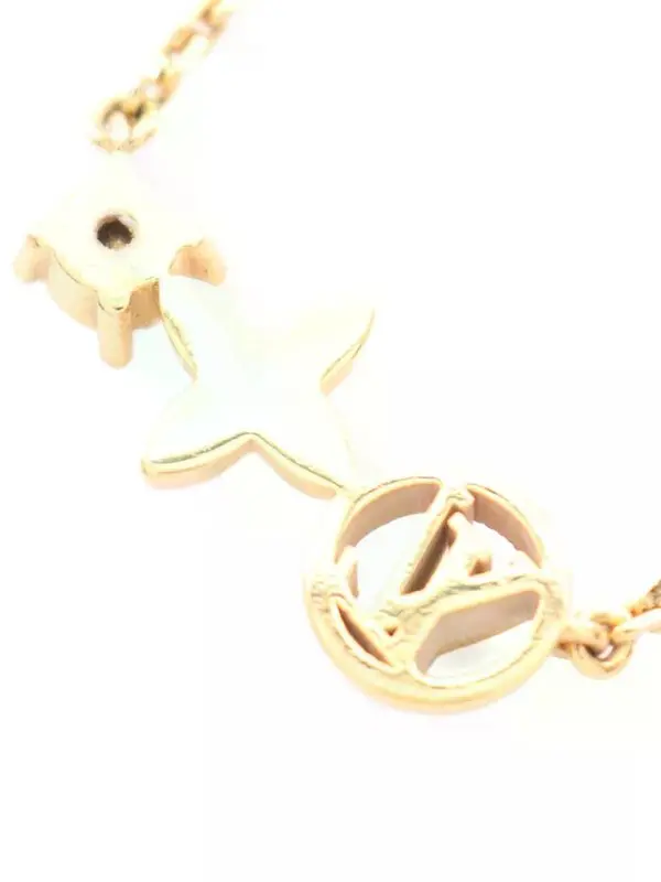 LOUIS VUITTON Petit Louis Rhinestone Necklace