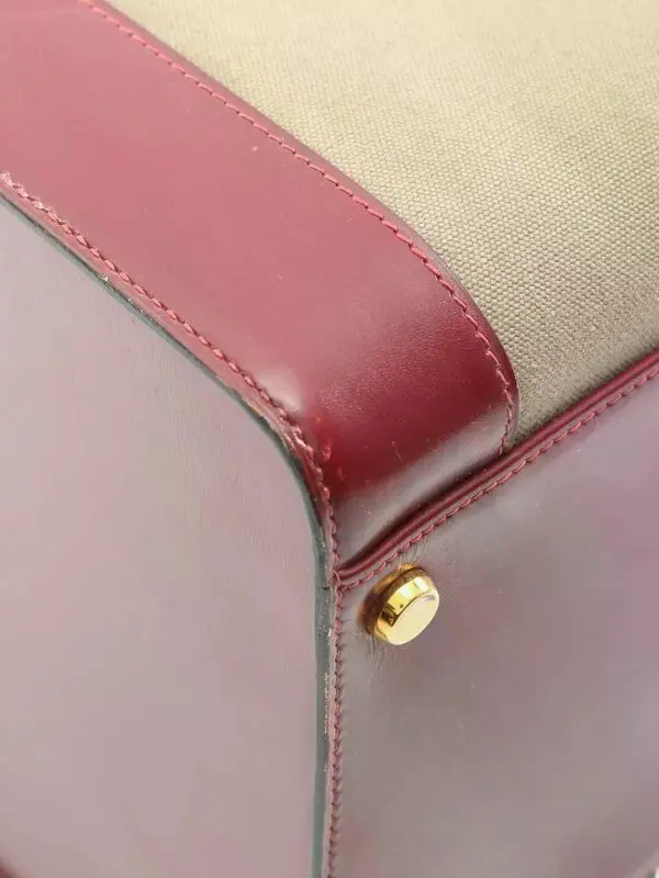 Hermès 1979 Cosmos Rouge Ash Tote Bag