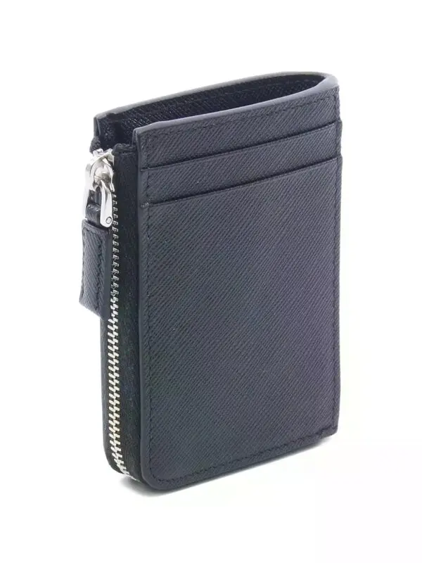 Prada 2020s Triangle-logo Leather Cardholder