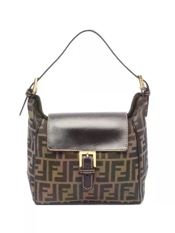 Fendi Zucca Shoulder Bag - Brown