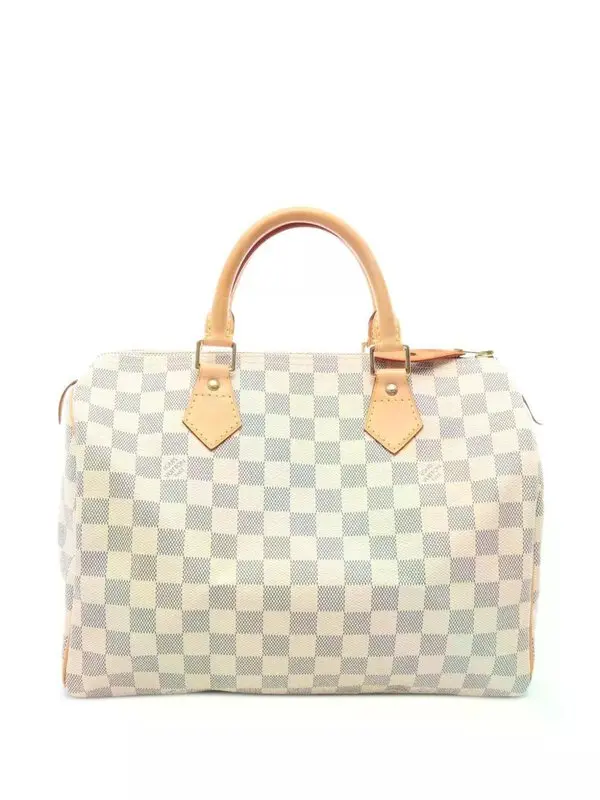 LOUIS VUITTON Speedy Bandouliere Damier Tote Bag - Neutrals