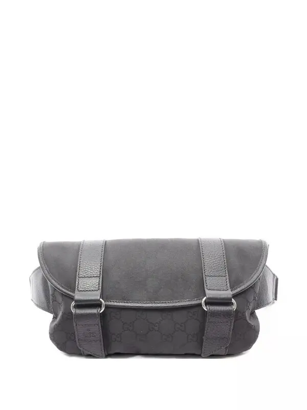 Gucci Gg Pattern Belt Bag - Black