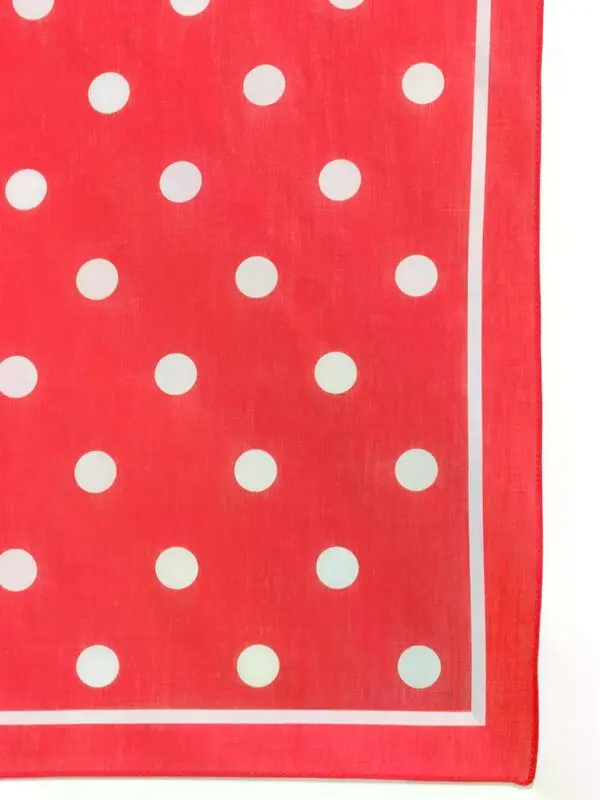 Maje Polka-dot Cotton Scarf