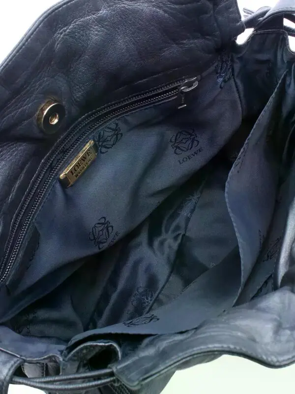Loewe 2000s Anagram Leather Shoulder Bag