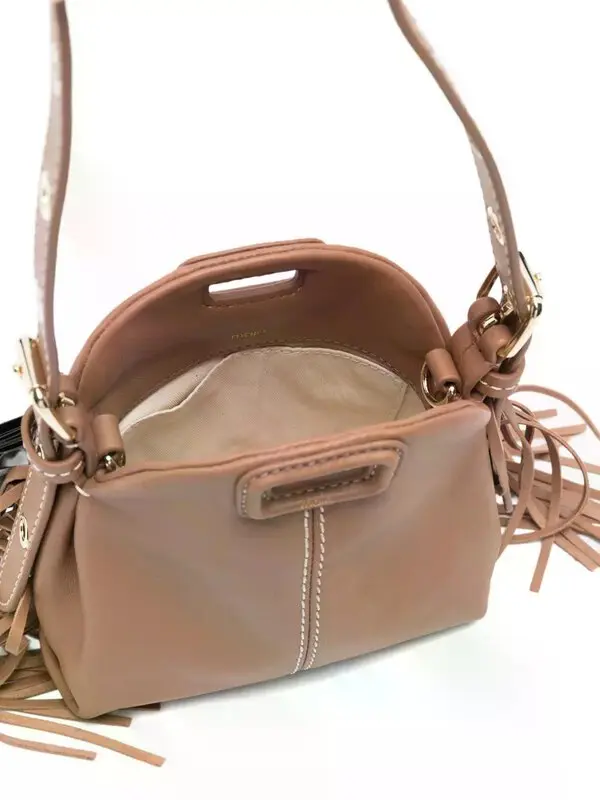Maje Fringed Leather Mini Bag