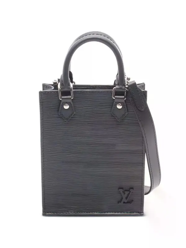 LOUIS VUITTON Petite Sac Plat Epi-leather Tote Bag - Black