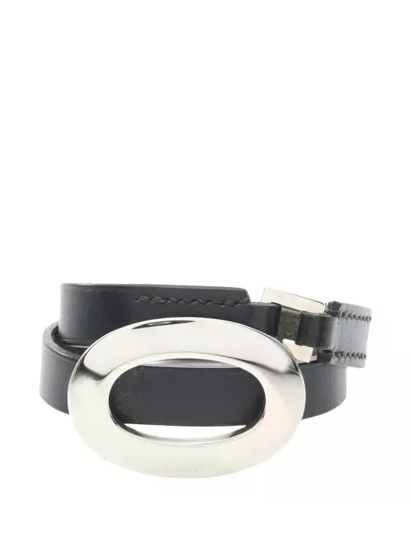 Hermès Veau Swift Double Tour Bracelet - Black