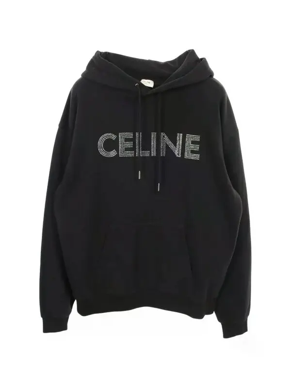 Celine Rhinestone Logo Hoodie