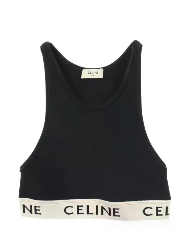 Celine 2000s Logo-band Tank Top