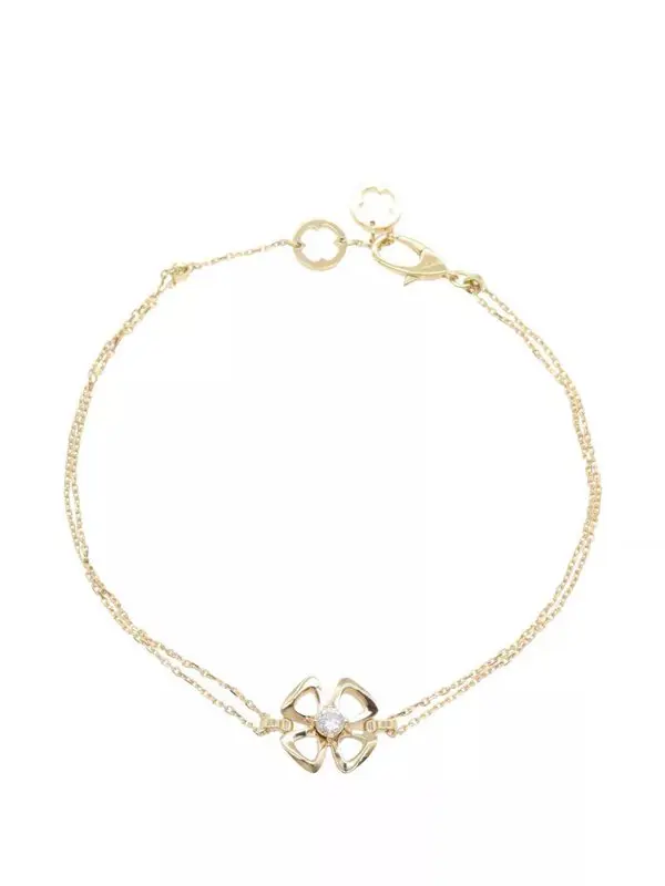 BVLGARI 18k Yellow Fiorever Diamond Bracelet - Gold