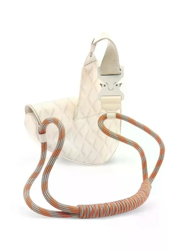 Dior 2000s Cd Diamond Saddle Belt Bag - Neutrals