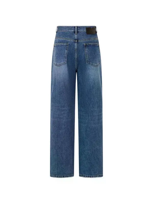 STUDIO TOMBOY Faded Wide-leg Jeans - Blue