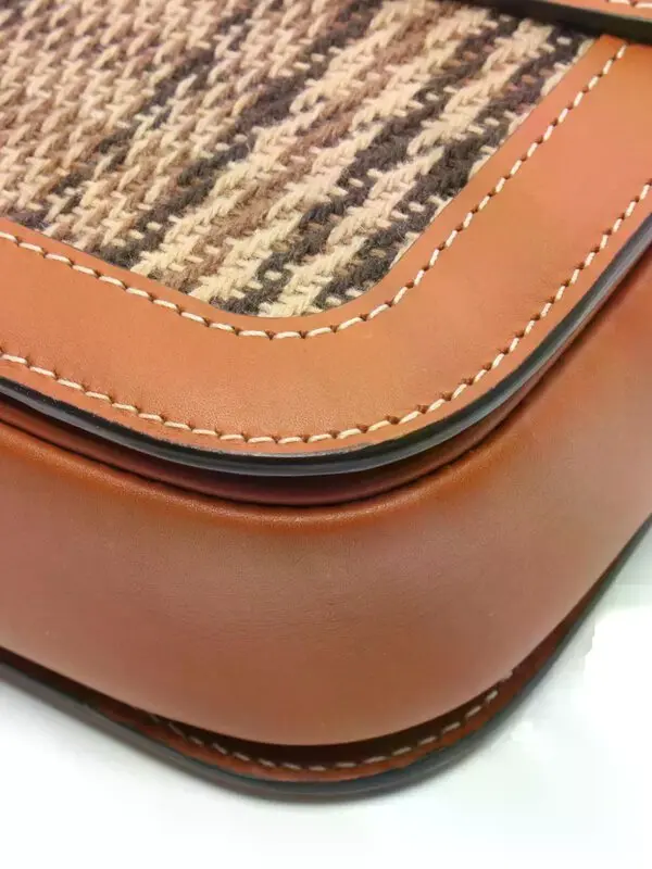 Celine Triomphe Tweed Shoulder Bag