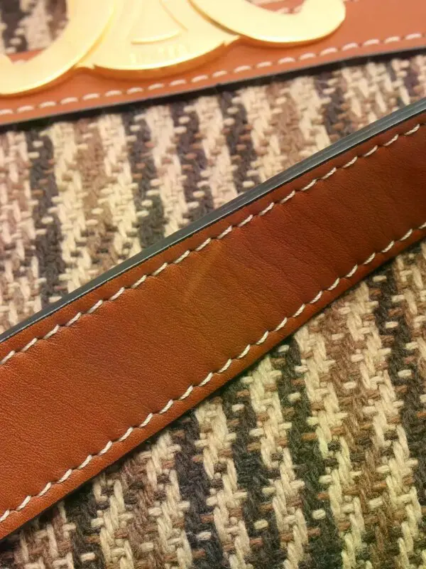 Celine Triomphe Tweed Shoulder Bag