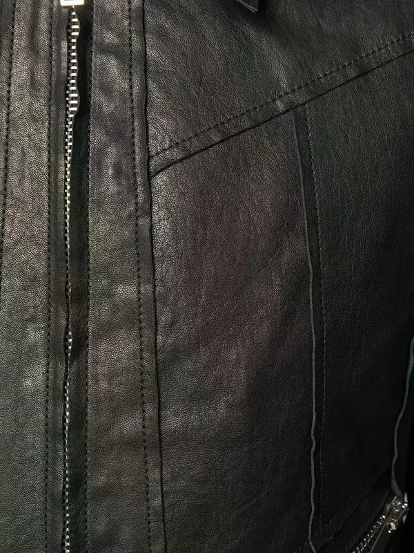 AL DUCA D’AOSTA 1902 Lambskin Zipped Leather Jacket