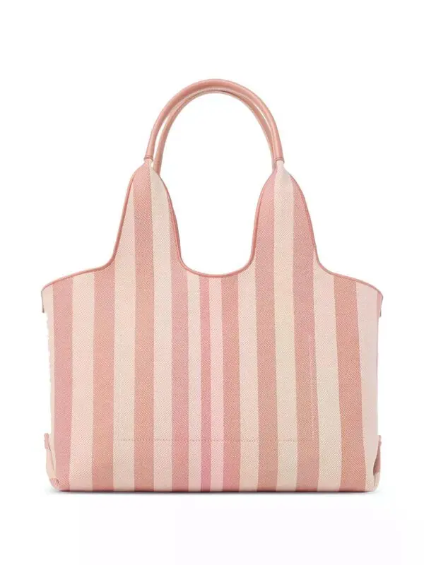 Chloé Striped Logo Tote Bag
