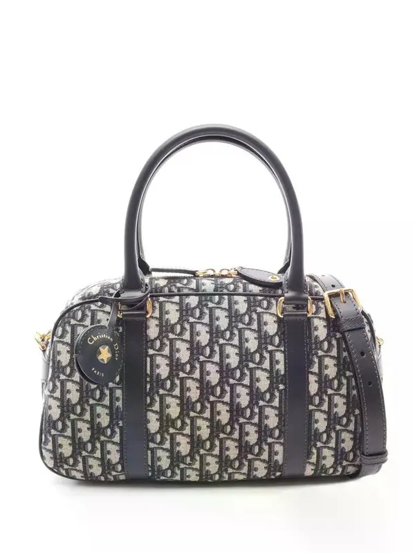 Dior D-vibe Oblique Bowling Tote Bag - Blue