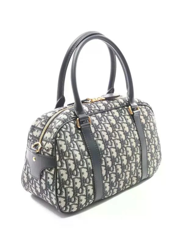 Dior D-vibe Oblique Bowling Tote Bag - Blue
