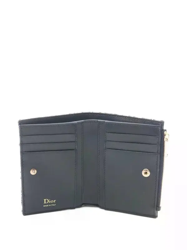 Dior 2020s Oblique Dahlia Bi-fold Wallet