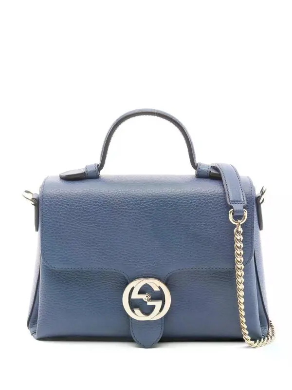Gucci 2000s Interlocking G Tote Bag - Blue
