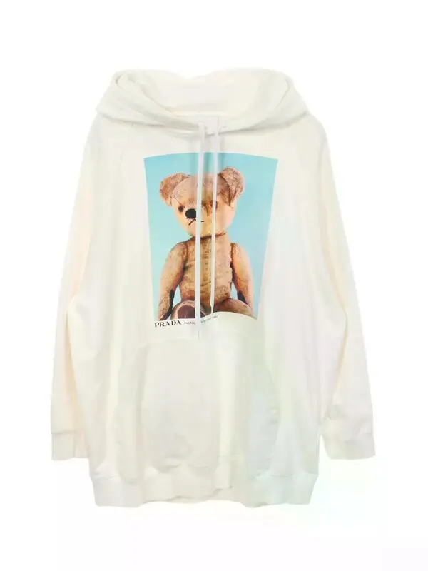 Prada David Sims Teddy Bear Hoodie - Neutrals
