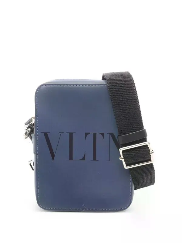Valentino Garavani 2010 Leather Messenger Bag - Blue