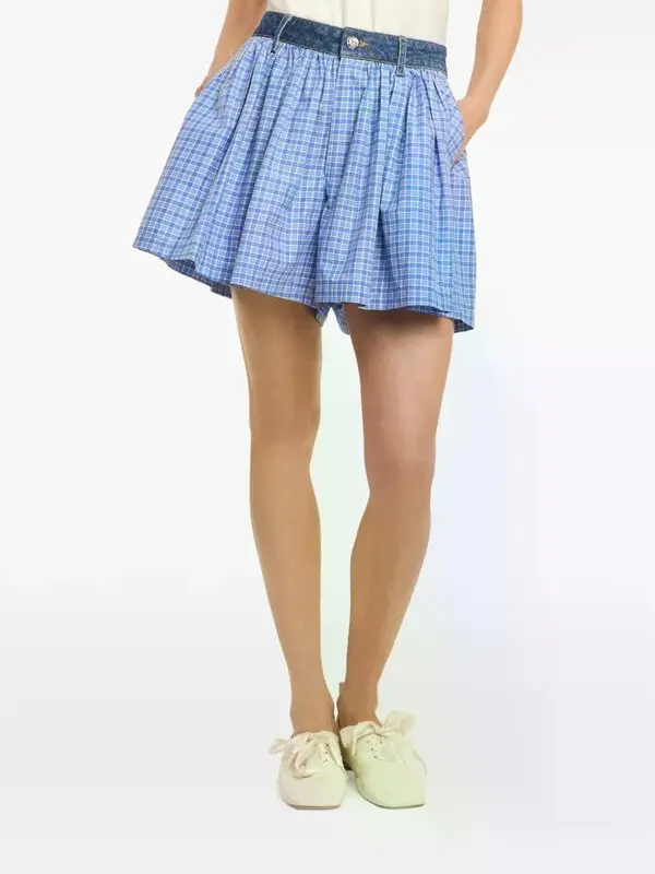 Cinq À Sept Madalyn Gingham Check Shorts