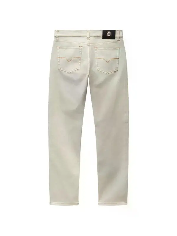 Versace Tapered Jeans With Medusa Hardware