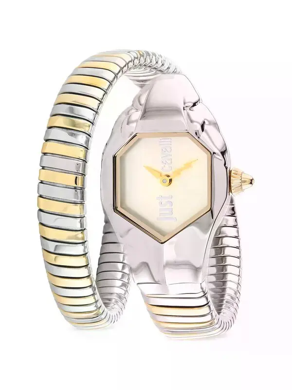 Just Cavalli Glam Dna Snake-design 22mm Watch - Gold