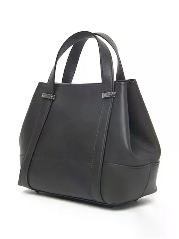 Peserico Mini Itinera Bead-embellished Leather Tote Bag