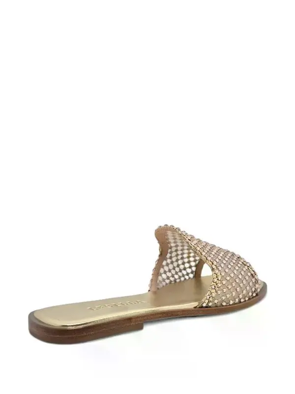 LE SILLA Gilda Crystal-embellished Mesh Sandals