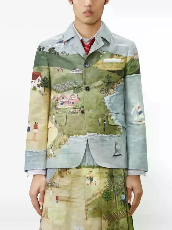 Thom Browne Nantucket Scenic Unconstructed Jacket