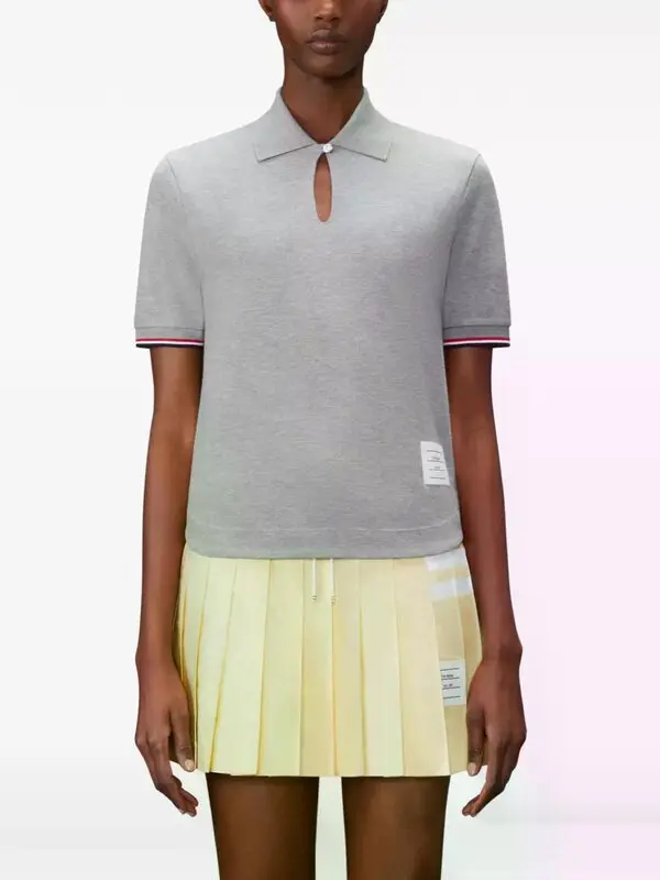 Thom Browne Keyhole Piqué Polo Shirt