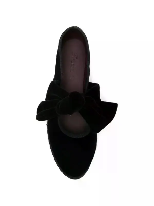 FLABELUS Lyra Bow-detail Ballet Flats