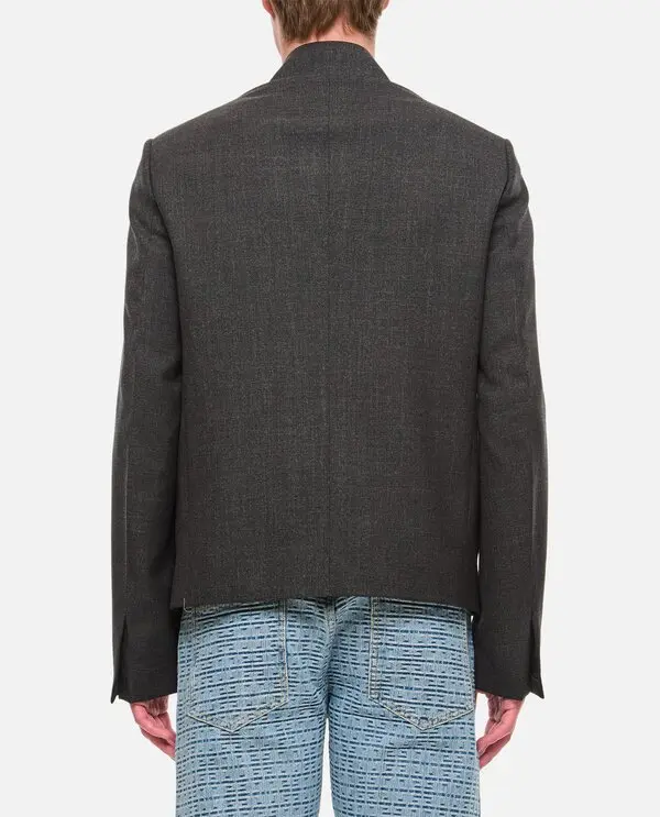 Givenchy Zipped Short Structured Jacket - Multicolor