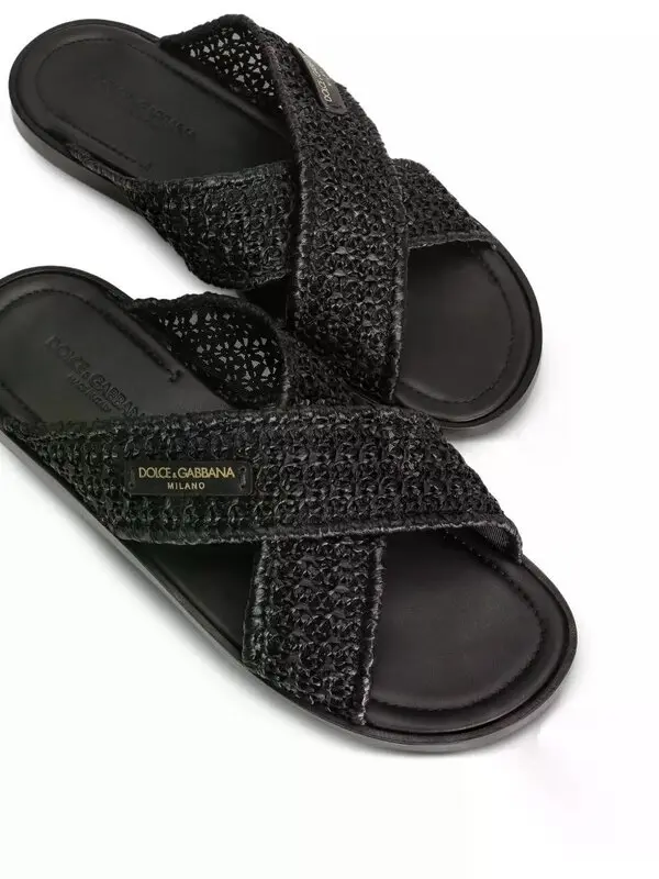 Dolce & Gabbana Raffia Sandals
