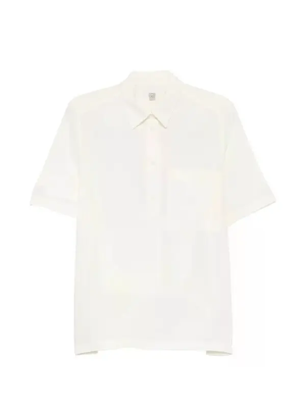 TOTEME Ecru Polo Shirt - Neutrals