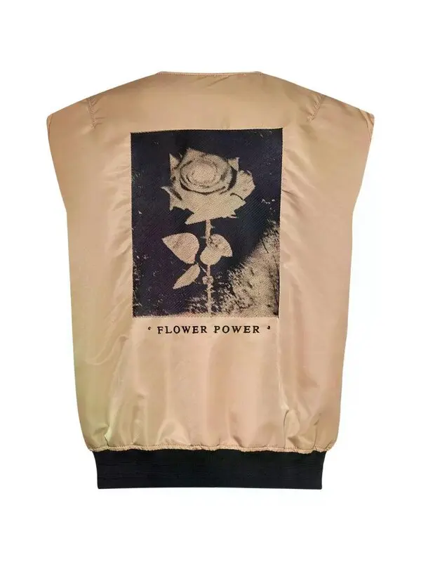 John Richmond Bone Beige Zip-up Gilet